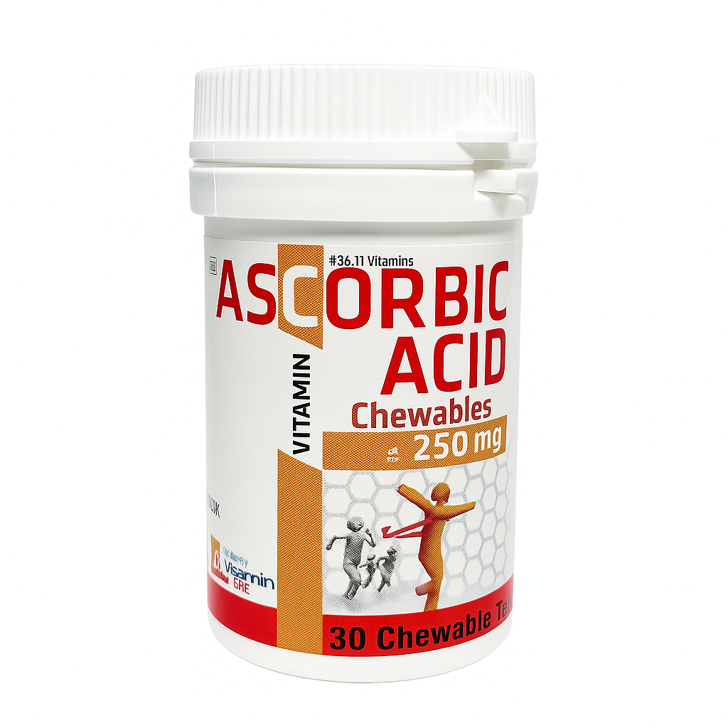 Ascorbic Acid (Vitamin C) 250 mg - 30 Tablets - First-Chem Pharmacy