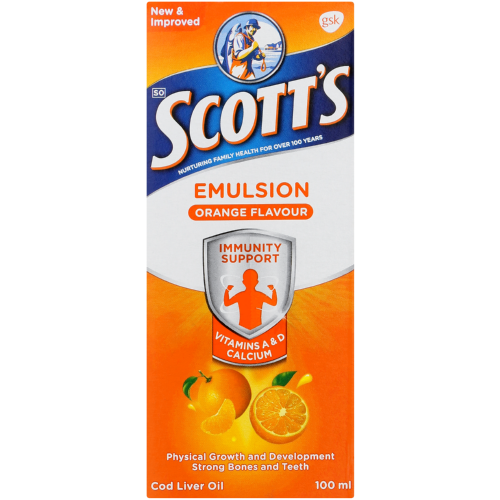 Scott's Emulsion Cod Liver Oil Orange 100ml - First-Chem Pharmacy