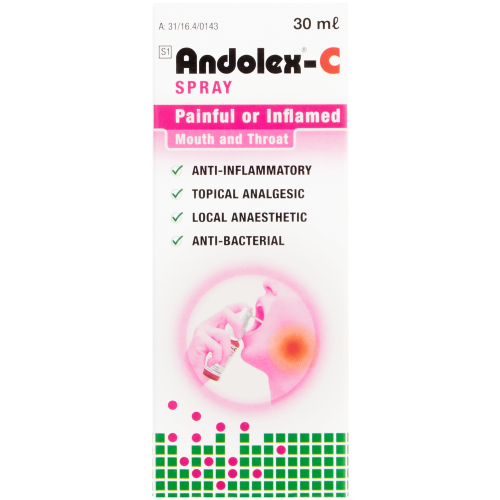 Andolex-C Oral Spray 30ml - First-Chem Pharmacy