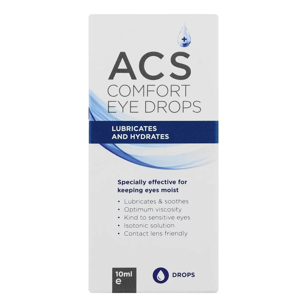 Acs Comfort Eye Drops 10ml Lubricates And Hydrates - First-Chem Pharmacy