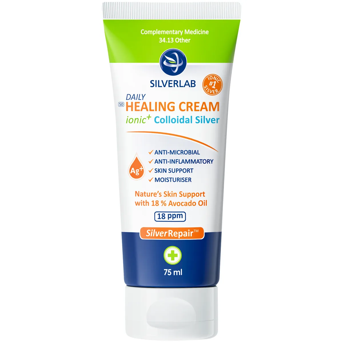 Silverlab Colloidal Silver Cream Tube 75ml - First-Chem Pharmacy